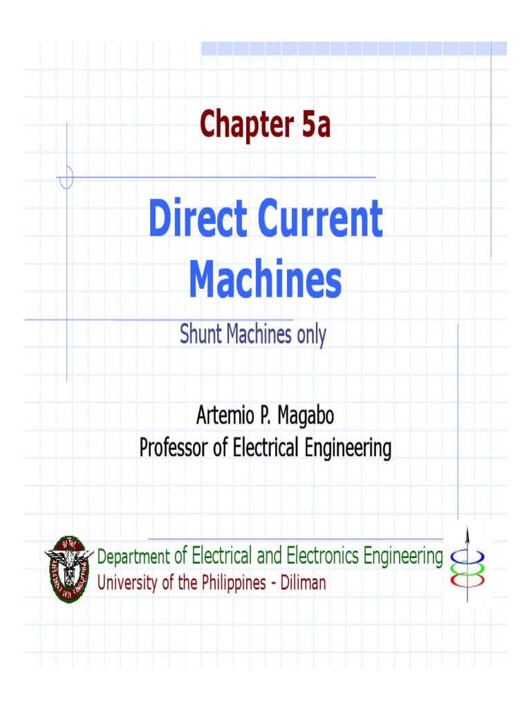 Chapter 5 - Direct Current Machines Part I | PDF | Electric Generator ...