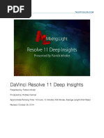 Beginner's Guide to DaVinci Resolve | PDF | Computers