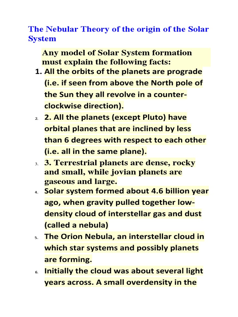 The Solar System | PDF