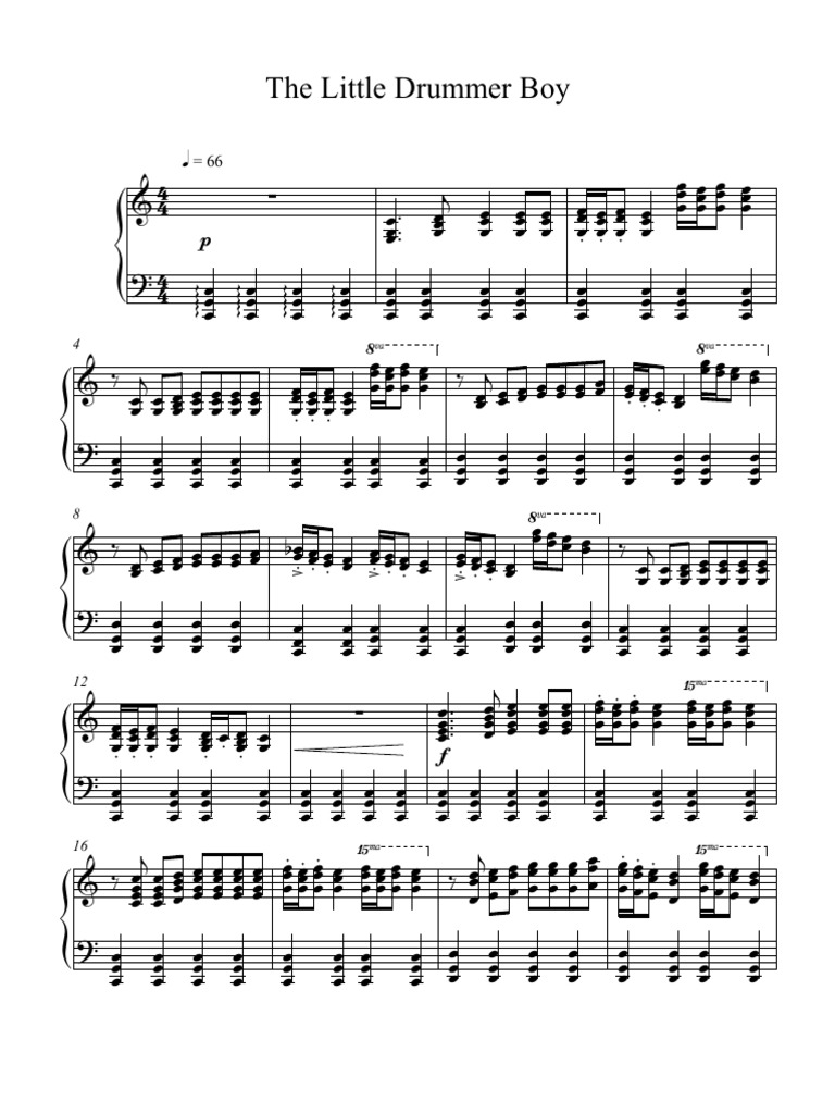 Little-Drummer-Boy - Full Score PDF | PDF