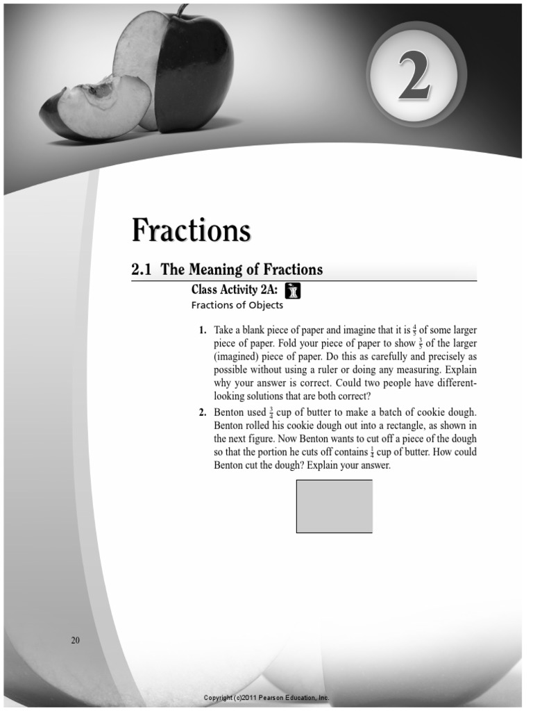 Ch02 - Activity (Elemetary Mathematics) | PDF | Fraction (Mathematics ...