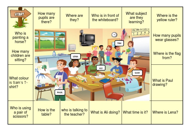 WH Question The Classroom | PDF
