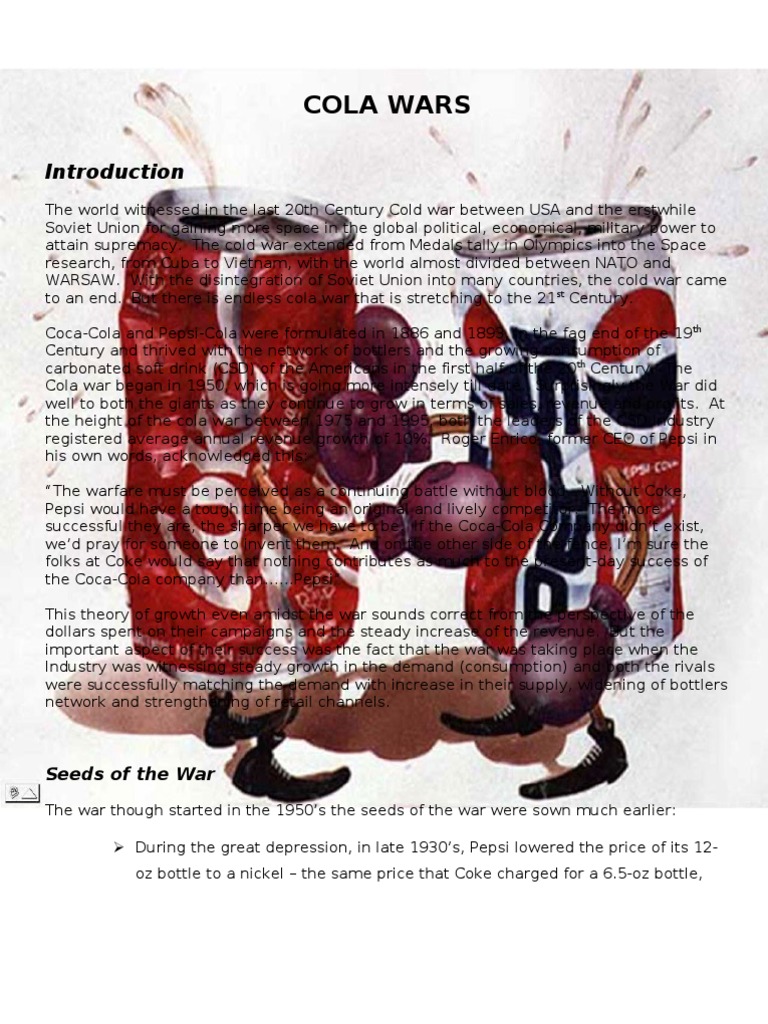 Synopsis - Cola Wars | PDF | Coca Cola | The Coca Cola Company