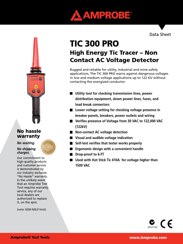 Tic 300 Pro Tic Tracer | PDF | Voltage | Alternating Current