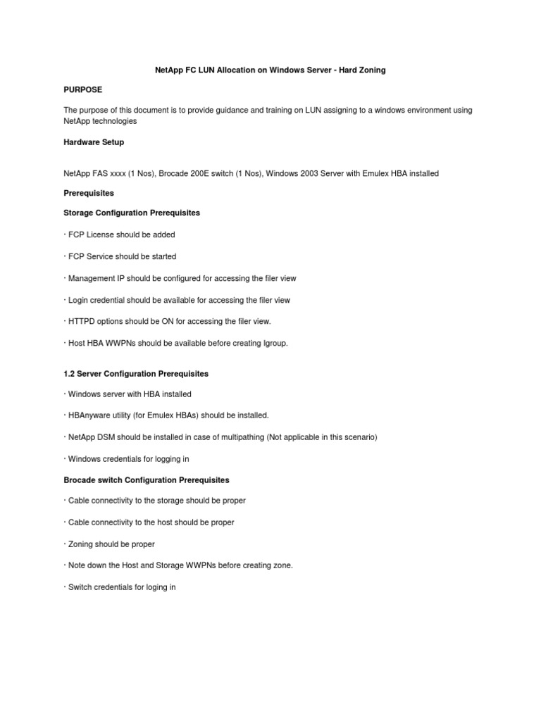 Hard Zoning in NetApp | PDF | Microsoft Windows | Computer Hardware