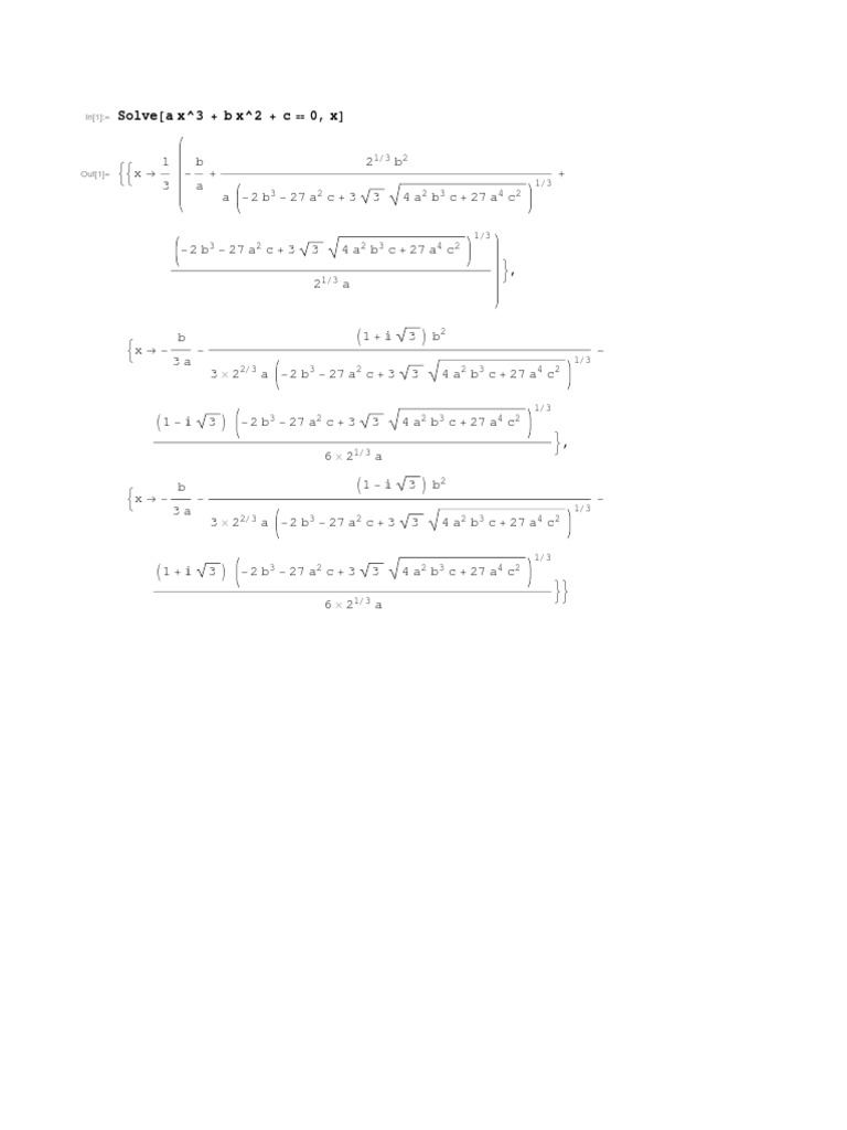 Solve Ax 3 BX 2 C 0, X | PDF | Teaching Mathematics