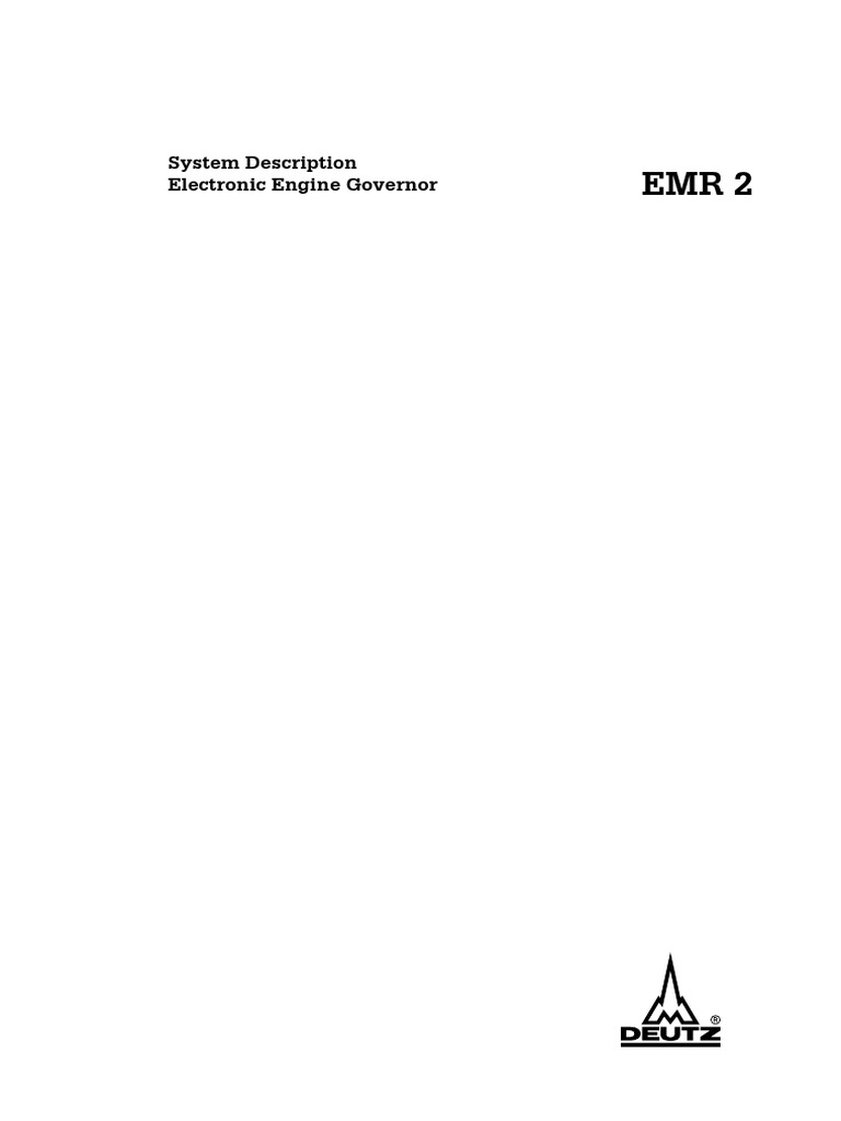 Deutz EMR2 Electronic Engine Governor | Throttle | Electrical Connector