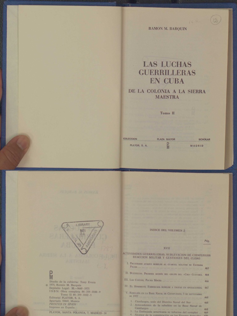 Las Luchas Guerrilleras en Cuba Tomo II Ramon Barquin PDF | PDF