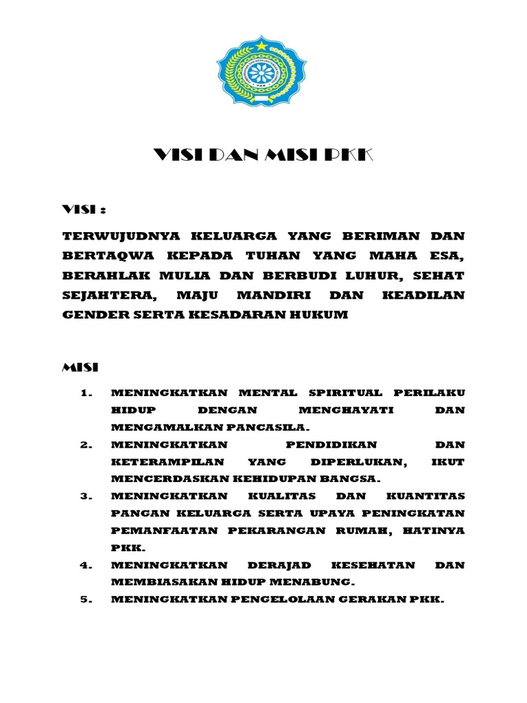 VISI DAN MISI PKK.docx