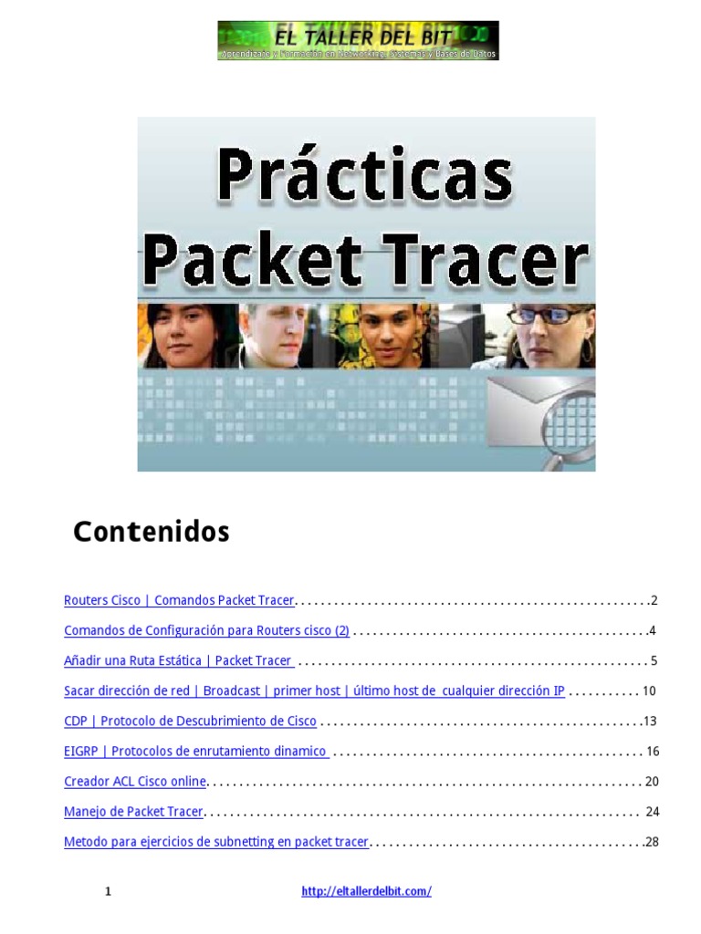 Packet Tracer Practicas | PDF | Enrutador (Computación) | Enrutamiento