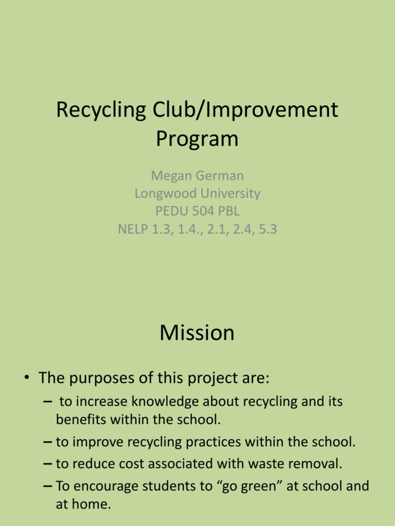 Recycling Awareness for Students | PDF | Recycling | Waste Management