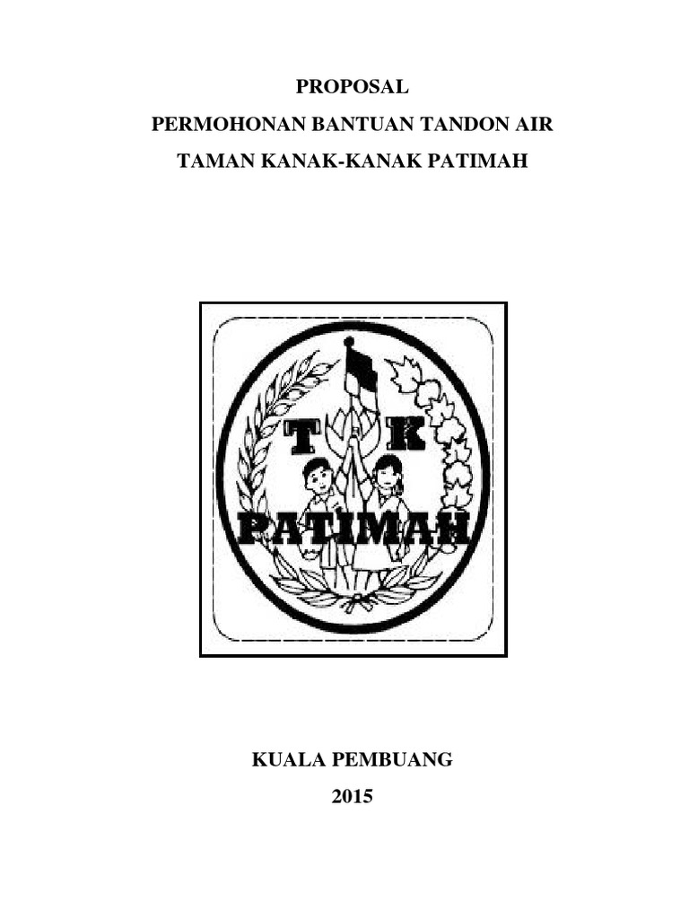 Proposal Bantuan Tandon Air | PDF