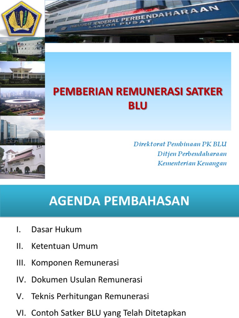 Remunerasi Satker BLU Kemenkeu | PDF