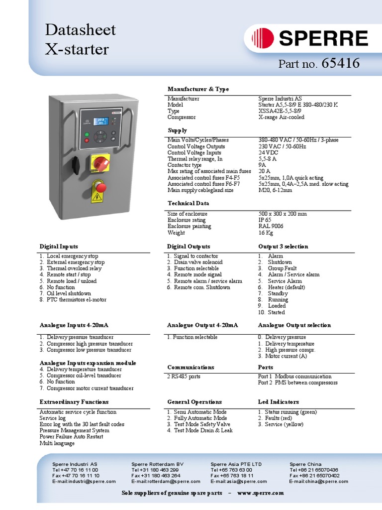 Sperre X Starter | PDF | Relay | Mechanical Engineering