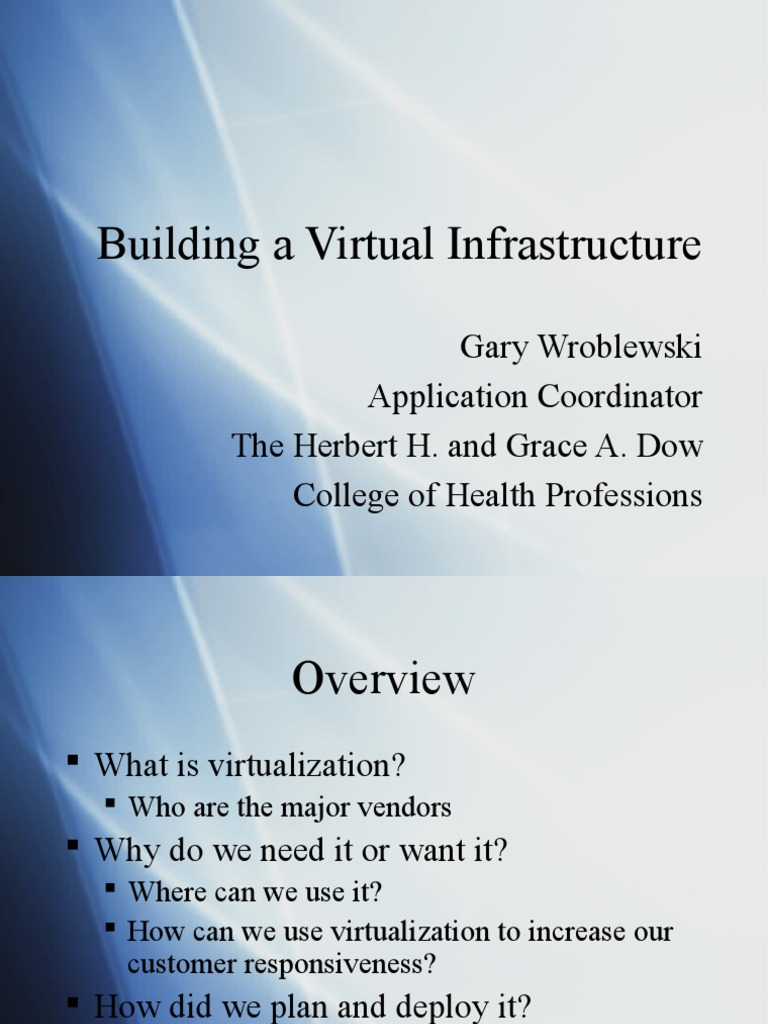 Building A Virtual Infrastructure | PDF | Virtual Machine | Virtualization