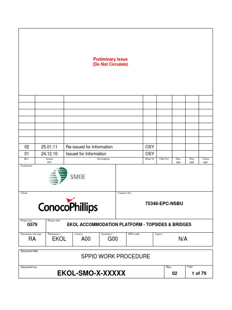 SPPID - Work Procedure | PDF | Pressure | Databases