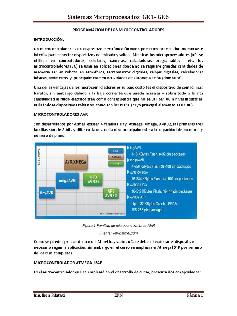 Programacion de Los Microcontroladores | PDF | Microcontrolador ...