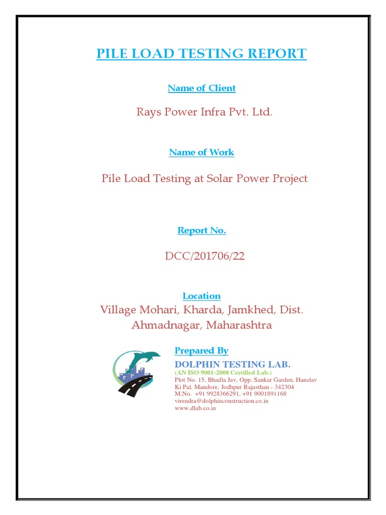 Pullout Testing Report20160921c | PDF | Deep Foundation | Structural Load