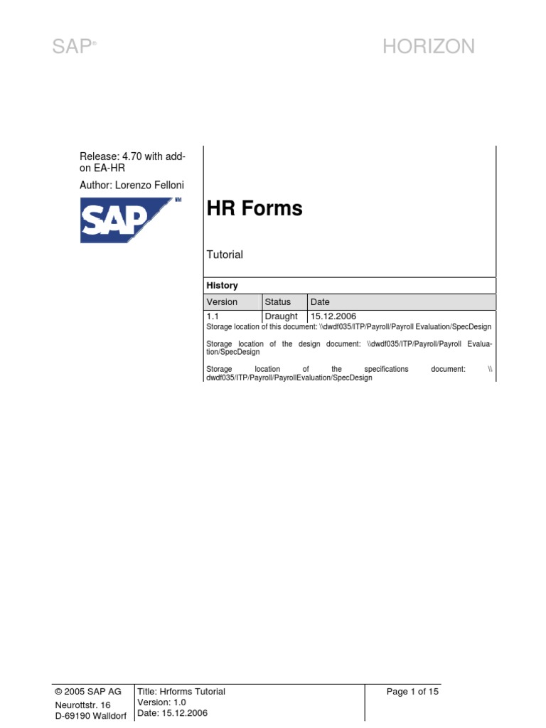 Hrforms Cookbook11 | PDF | Parameter (Computer Programming) | Metadata