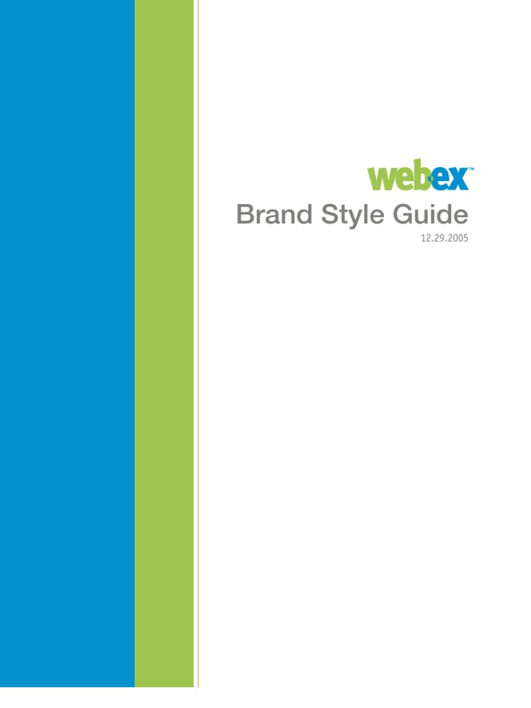 WebEx Style Guide | PDF | Arial | Logos