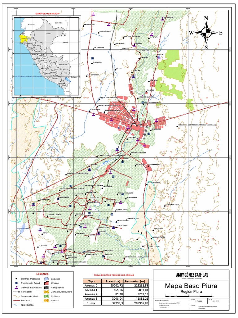 Mapa Base Piura 2 | PDF