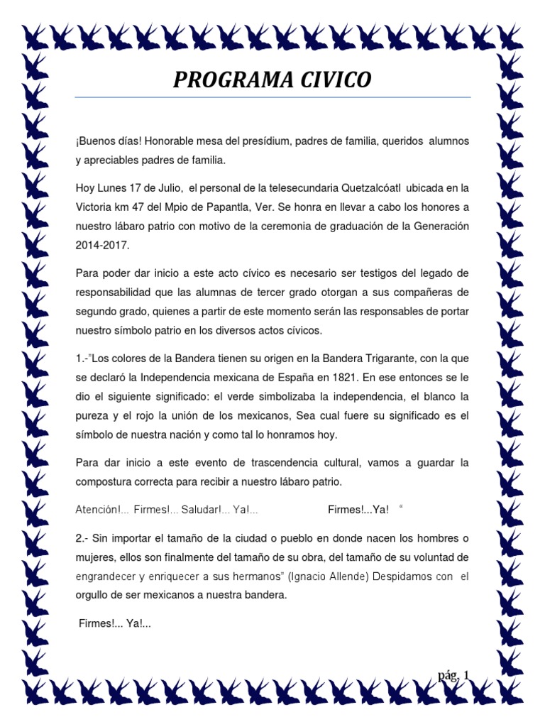 Programa Civico y Cultural 2013-2014 | PDF | Gratitud | México