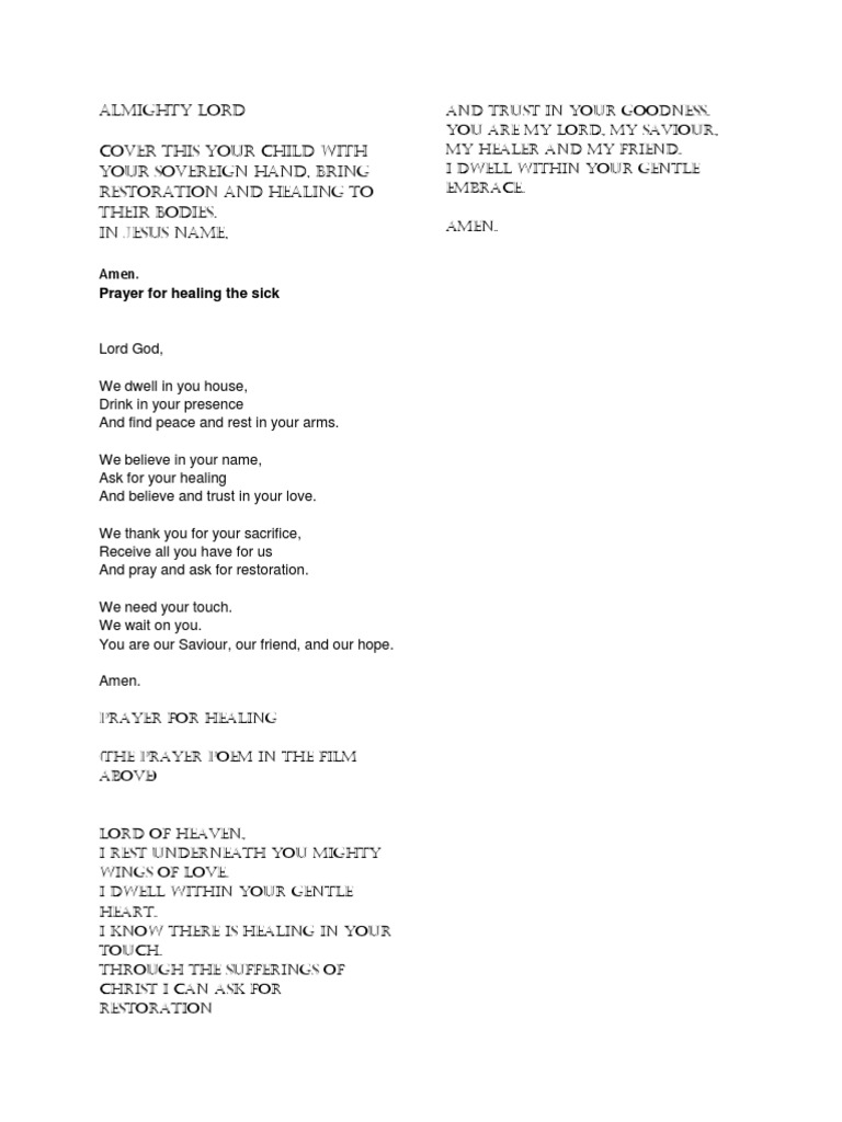 Almighty Lord | PDF