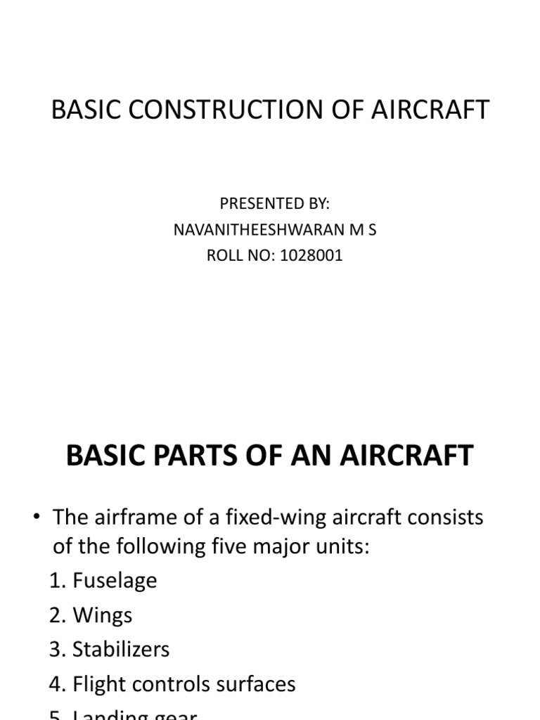 Basic Construction of Aircraft | PDF | Fuselage | Flight Control Surfaces