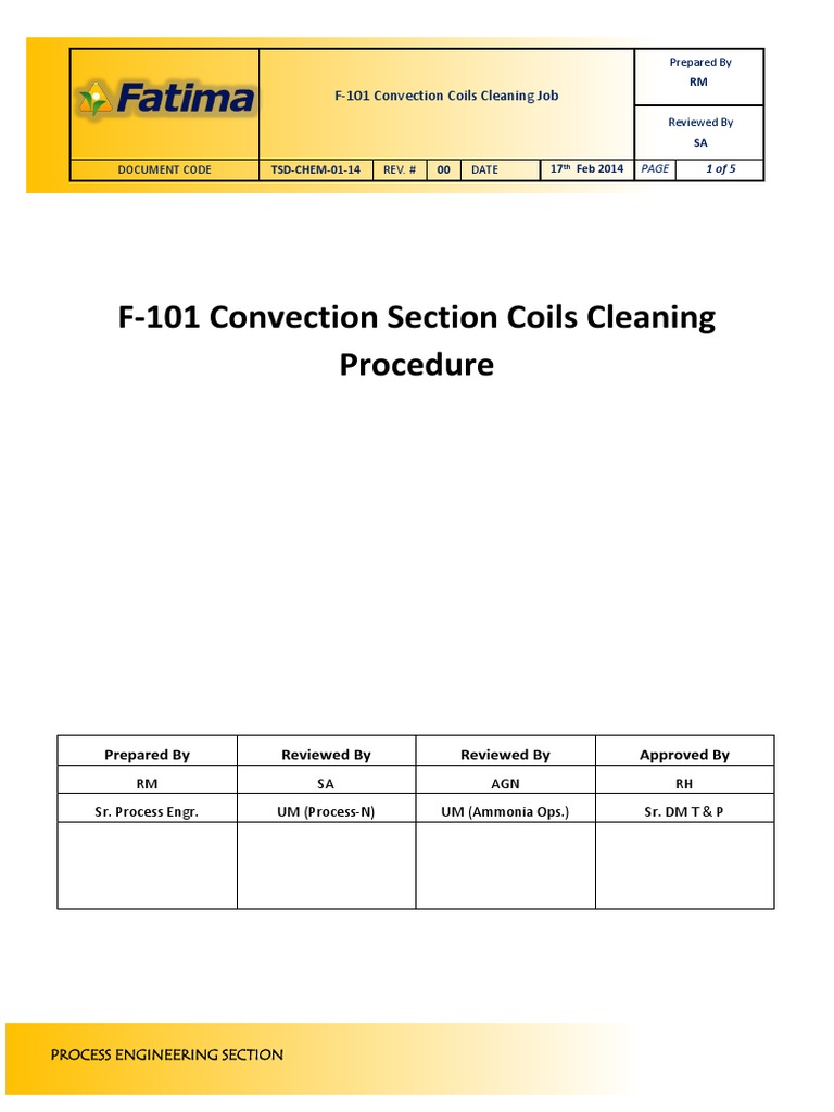 Convection Coils Cleaning | Download Free PDF | Ice | Carbon Dioxide
