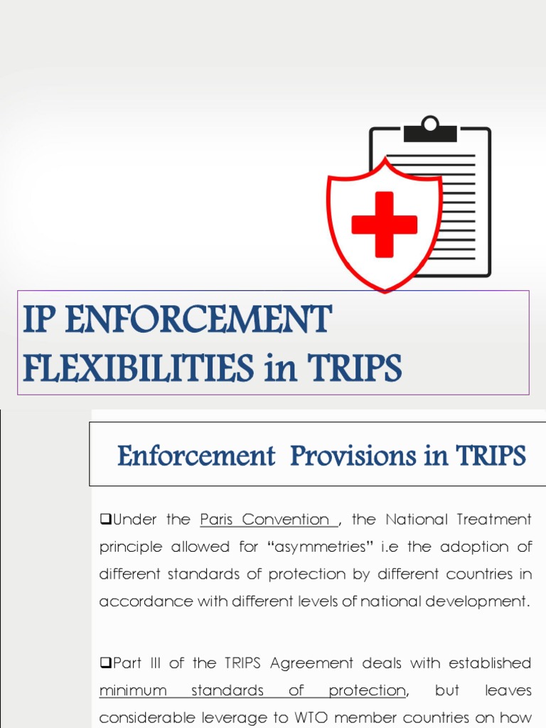 TRIPS Plus Enforcement and ACTA Impact | PDF | Trips Agreement ...