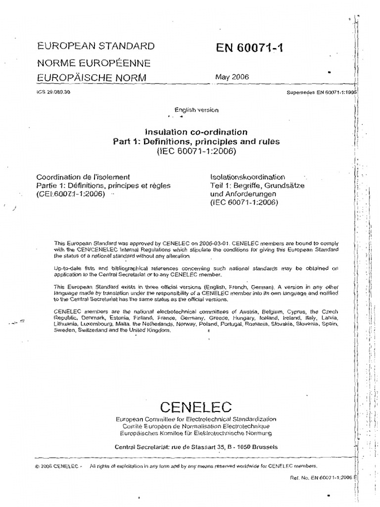 Iec 60071-1 | PDF