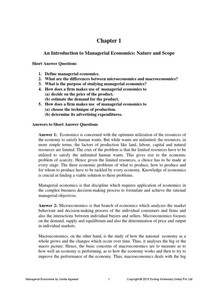 Chapter 1 | PDF | Microeconomics | Economics