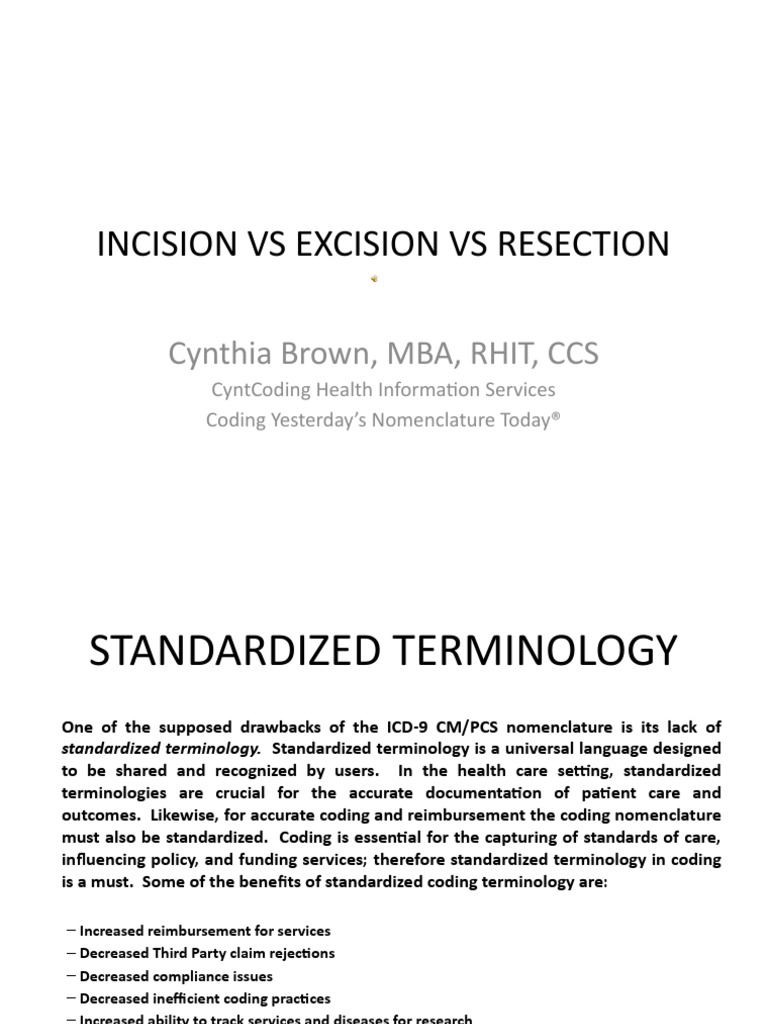 Incisionvsexcisionvsresection 140319203037 Phpapp02 | PDF ...