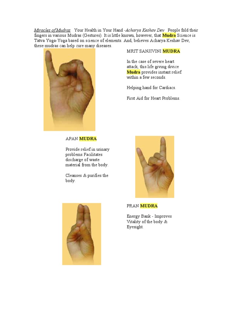 Healing Benefits of Mudras | PDF | Hindu Behaviour And Experience | Yoga