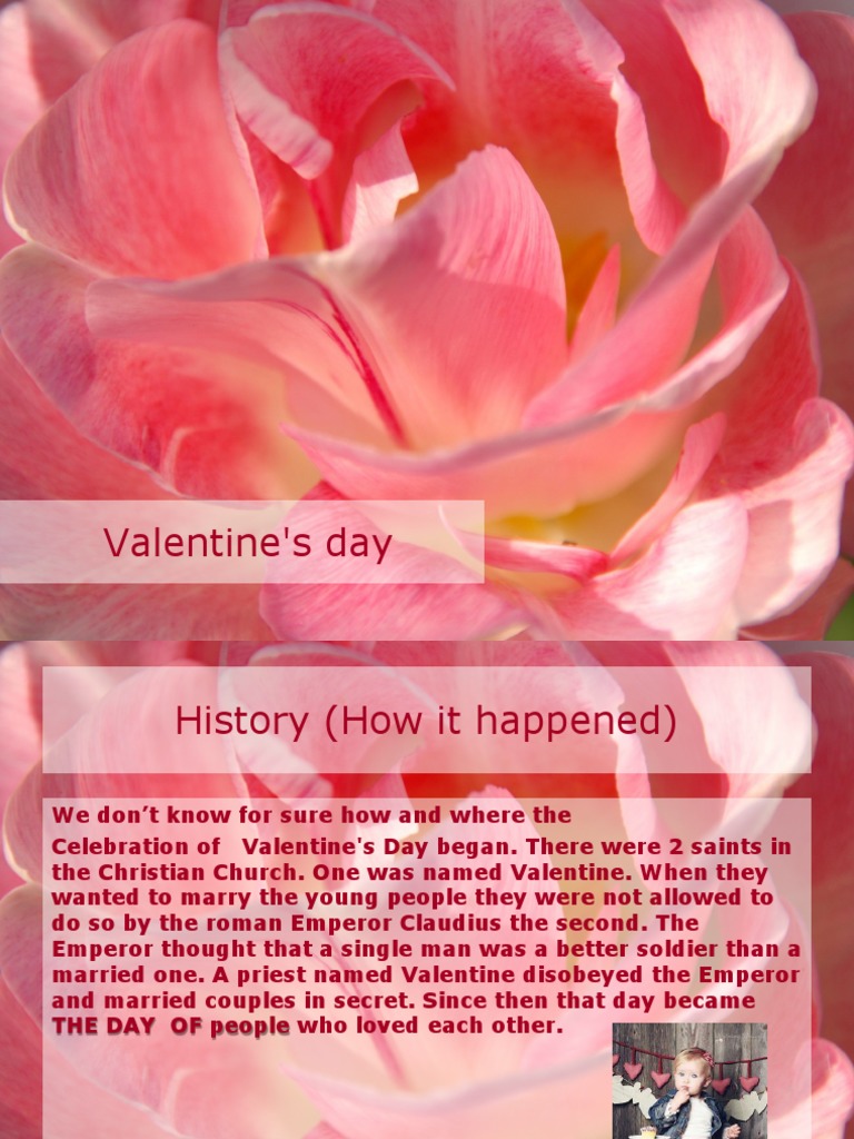 History and Traditions of Valentine's Day | PDF