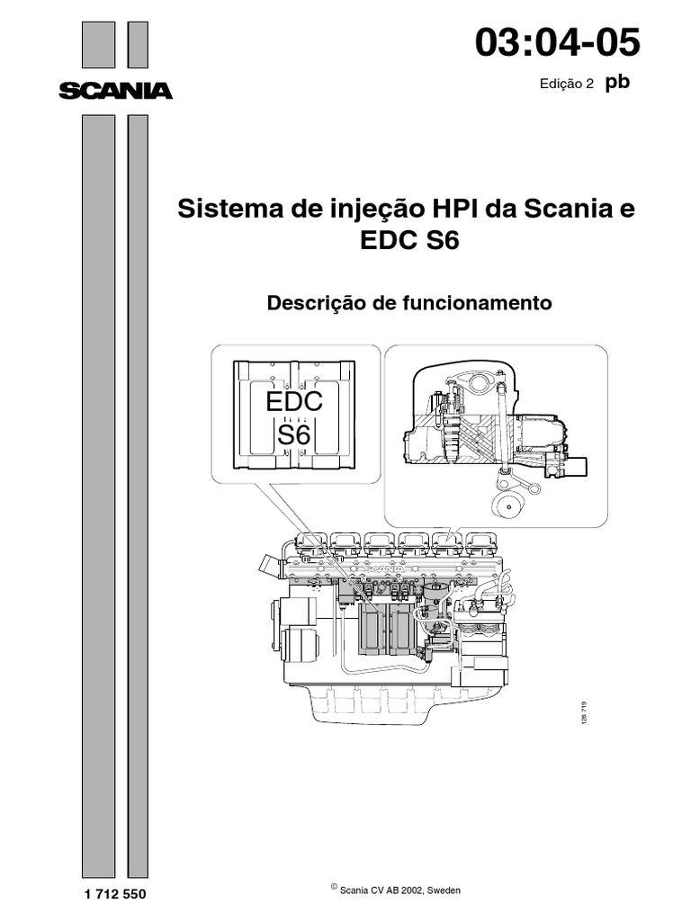 Scania HPI Motorola Edc EMS S6 | PDF | Pistão | Motores