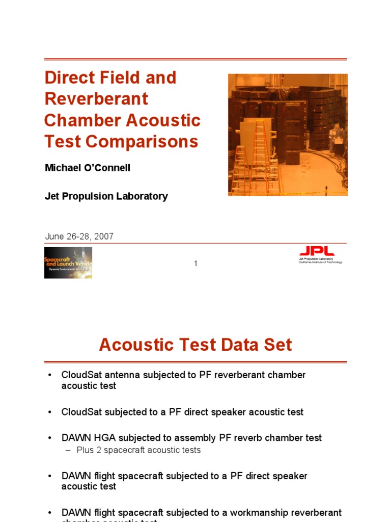 Direct Field and Reverberant Chamber Acoustic Test Comparisons | PDF ...