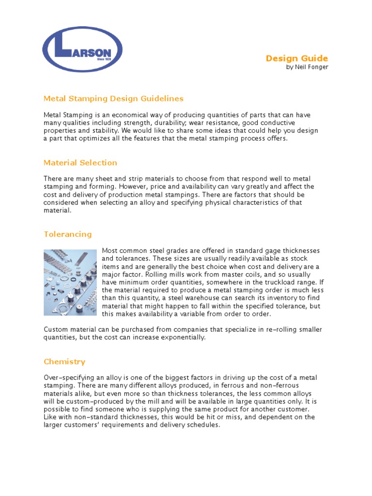 Sheet Metal Design - Guide | PDF | Metals | Engineering Tolerance
