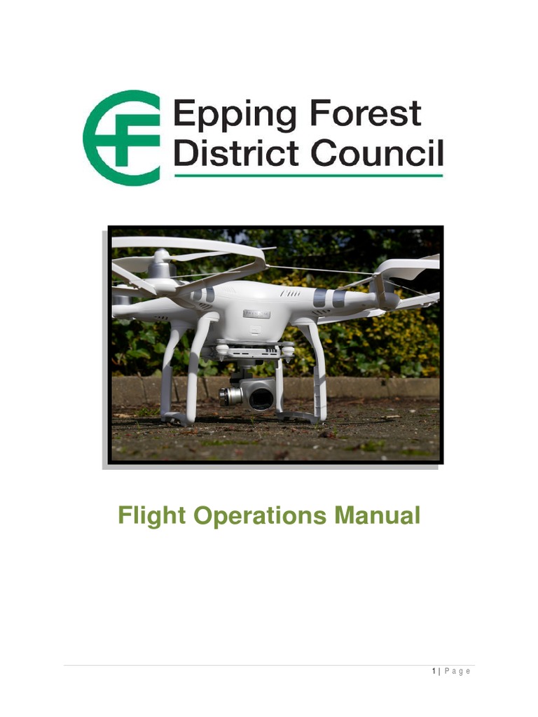 Uav Flights Operation Manual Ver.1 | PDF | Unmanned Aerial Vehicle ...