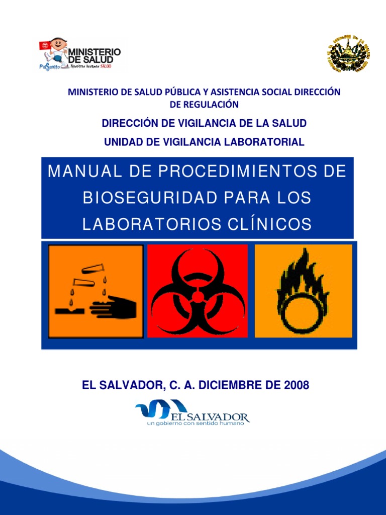 Manual de Procedimientos de Bioseguridad para Los Laboratorios Clínicos PDF | PDF | Lavado de ...