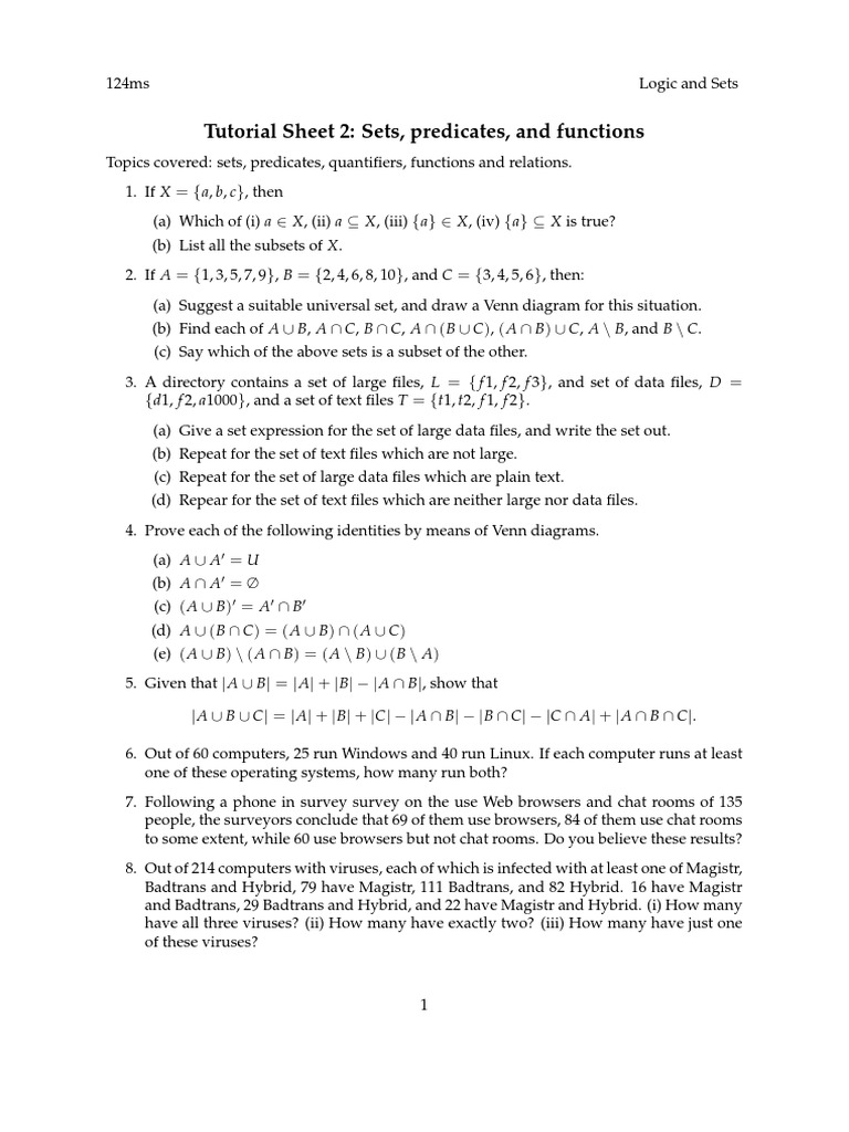 Tut2 PDF | PDF | Algebra | Equations
