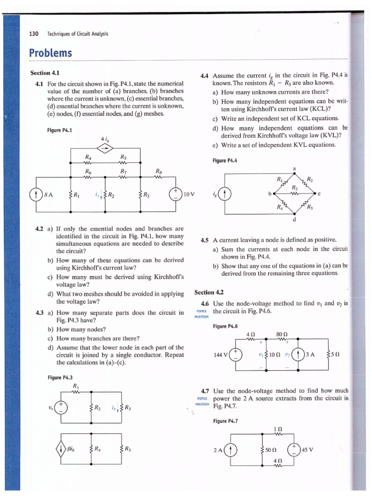 Kirchhoffs Laws Problems | PDF