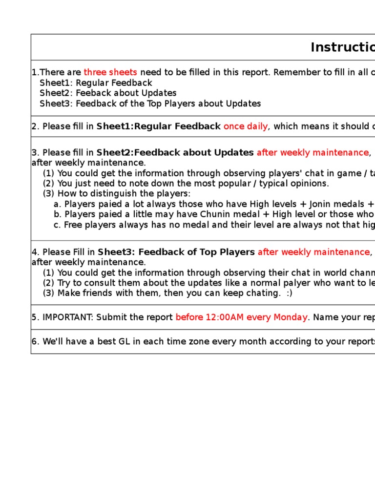 Minesweeper XXL Feedback Report Guide | PDF