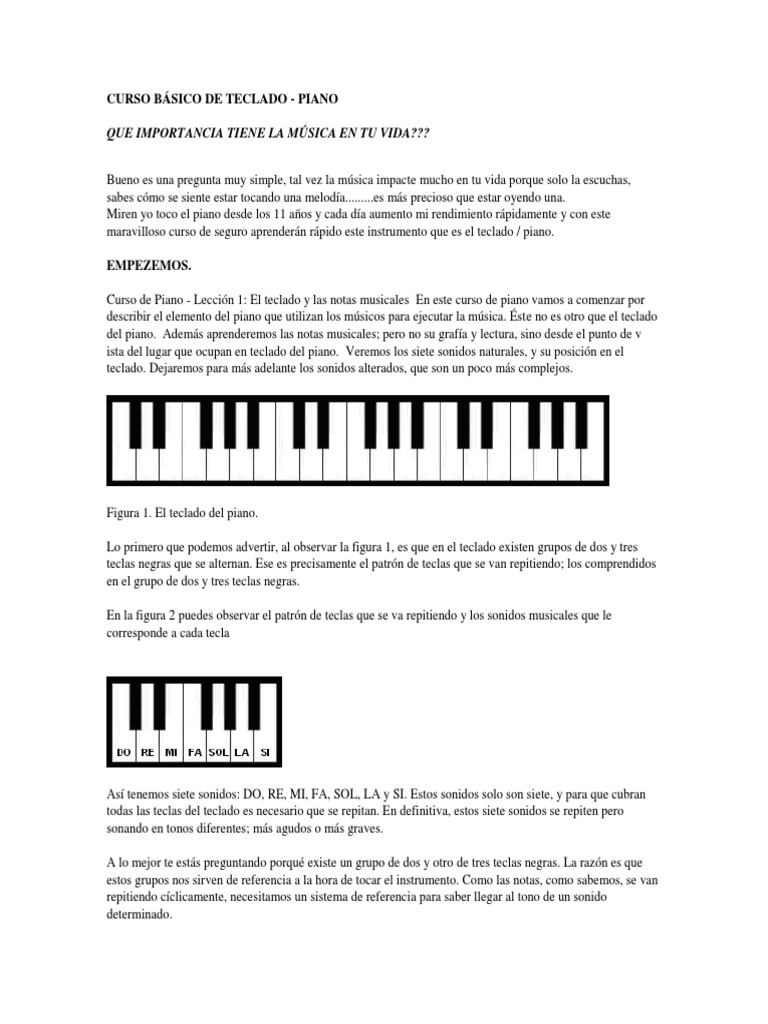 Curso Básico de Teclado | Acorde (Música) | Ritmo | Prueba gratuita de ...