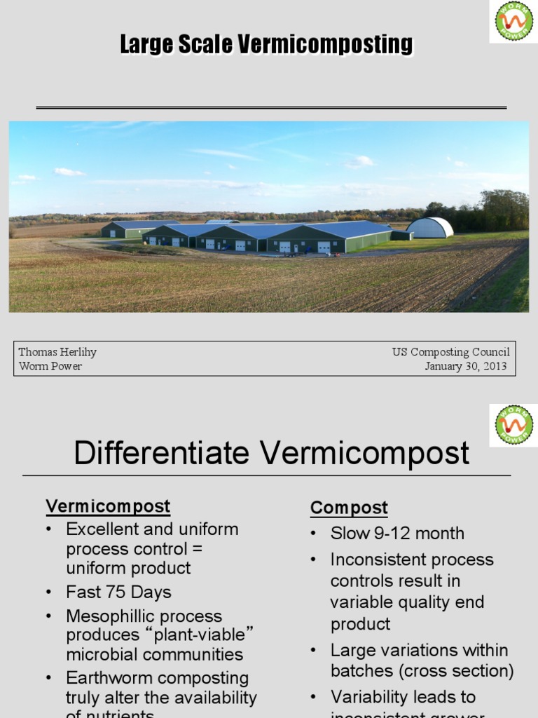 Large Scale Vermicomposting Techniques | PDF | Compost | Manure