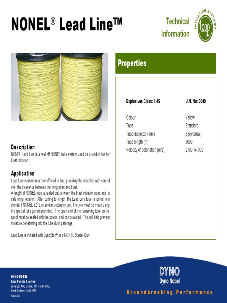 Nonel Lead Line | Vacuum Tube | Nature