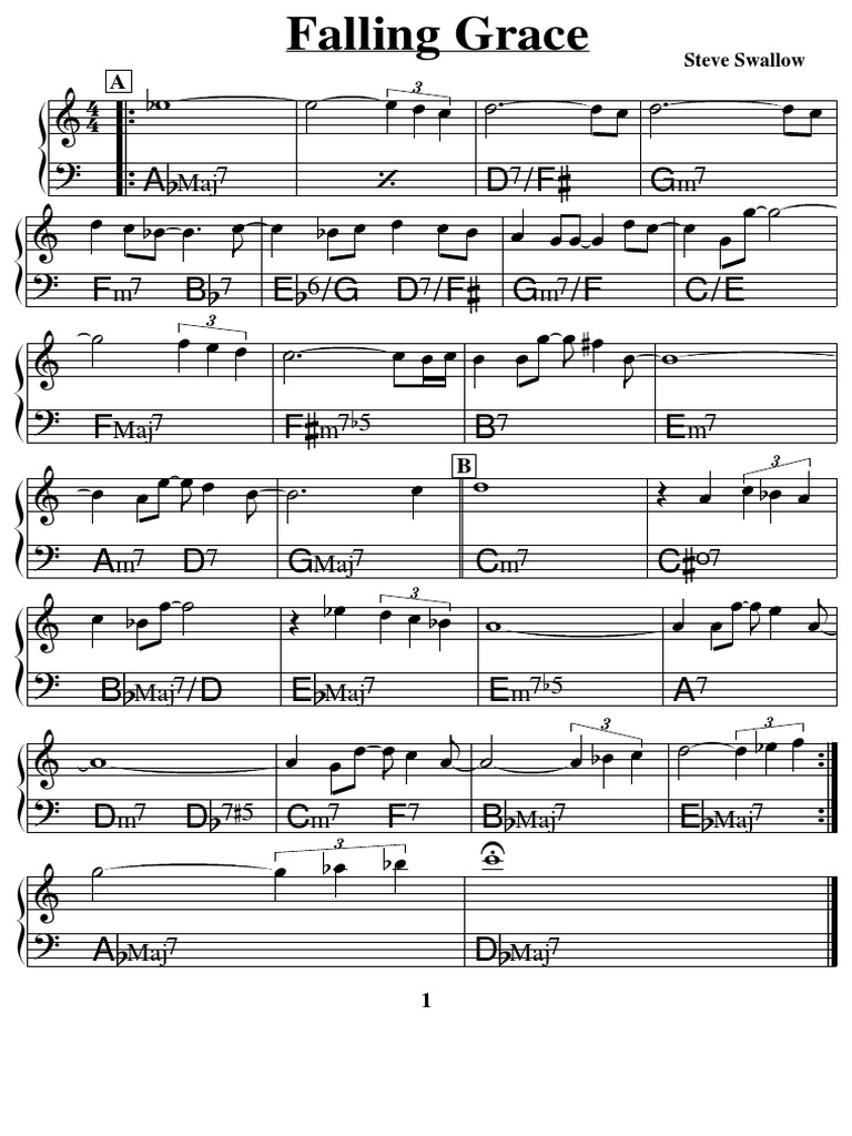 Steve Swallow - Falling Grace PDF | PDF