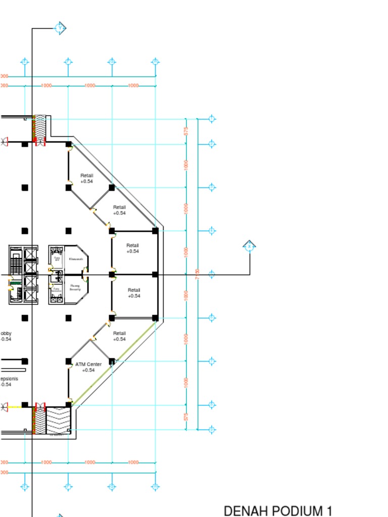 Denah Podium Retail dan ATM Center | PDF