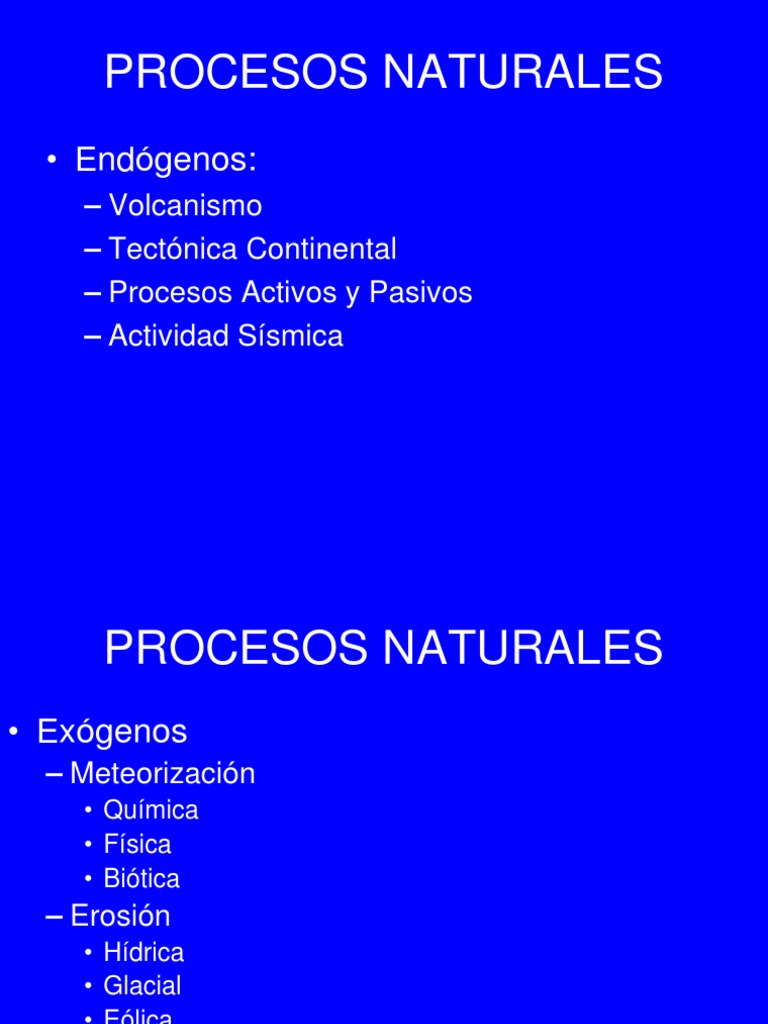 6 Procesos Naturales | PDF