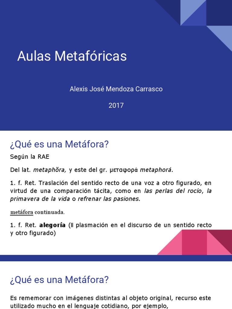 Aulas Metafóricas | PDF | Metáfora | Imagen